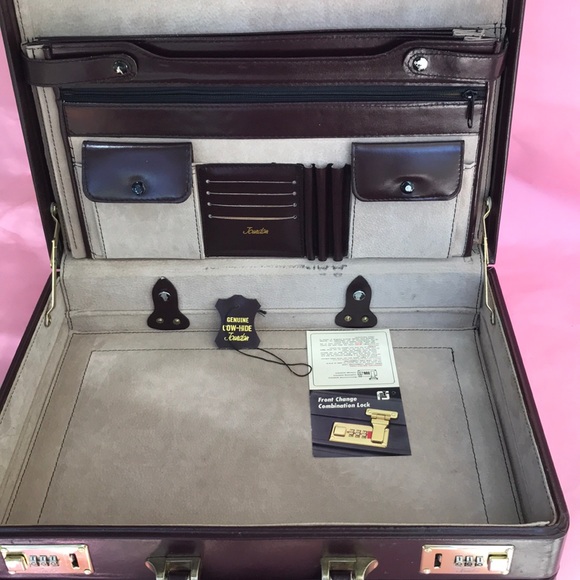 Vintage | Bags | Vintage Burgundy Jourdan Leather Briefcase | Poshmark